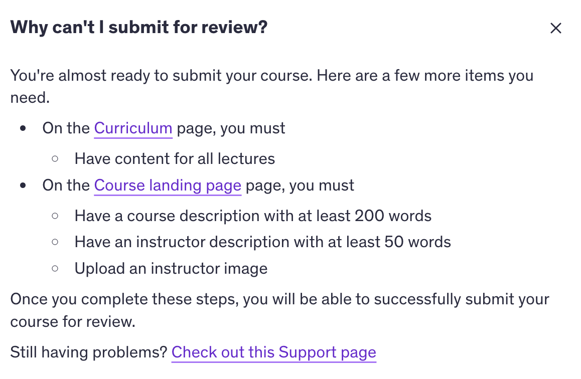 Submit a Course for Review – Udemy