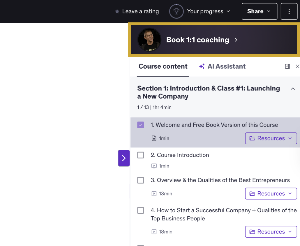 Your Instructor Account – Udemy