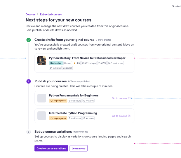 Instructors: Course Variations – Udemy