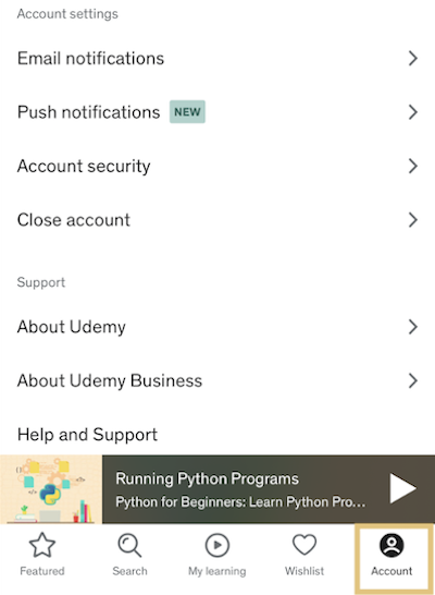 Creating and Editing Your Profile on The Mobile App – Udemy